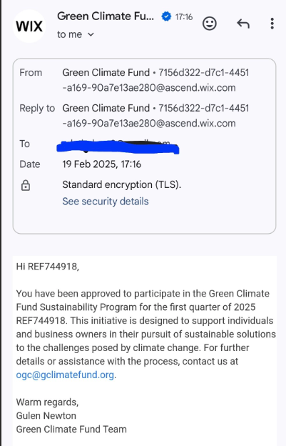 Beware of scam emails and messages purporting to be from GCF | Green ...