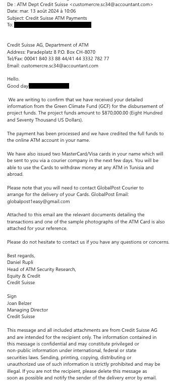 Beware of scam emails and messages purporting to be from GCF | Green ...